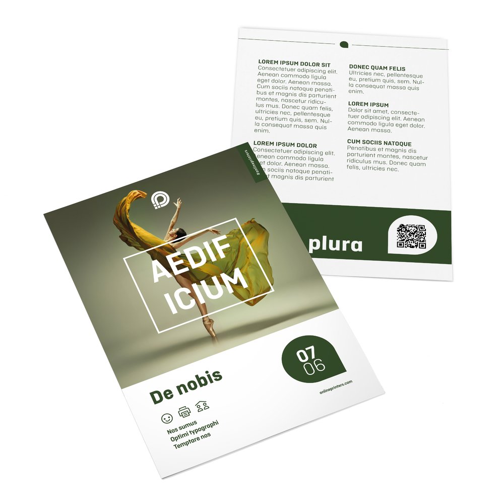 Flyers med tryk på begge sider A6 - gratis levering