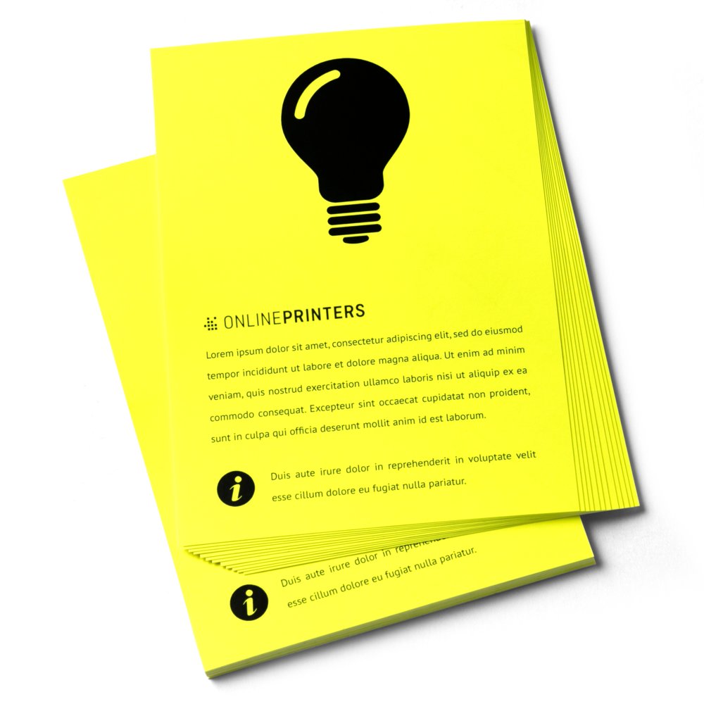 Neonklistermærker A8 Tryk - gratis levering