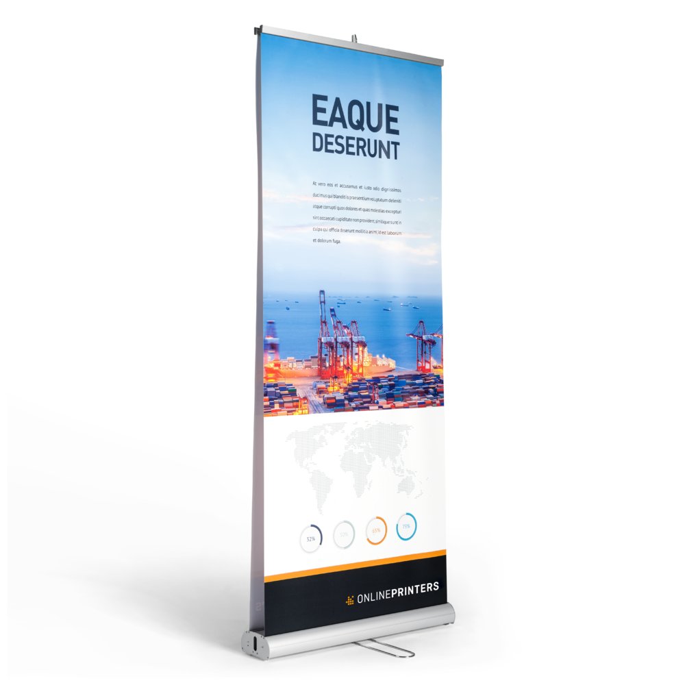 Roll-up-system dobbeltsidet 85x200cm Tryk