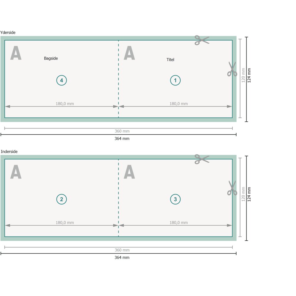 Standardfoldere Liggende DVD hæfte Tryk - gratis levering