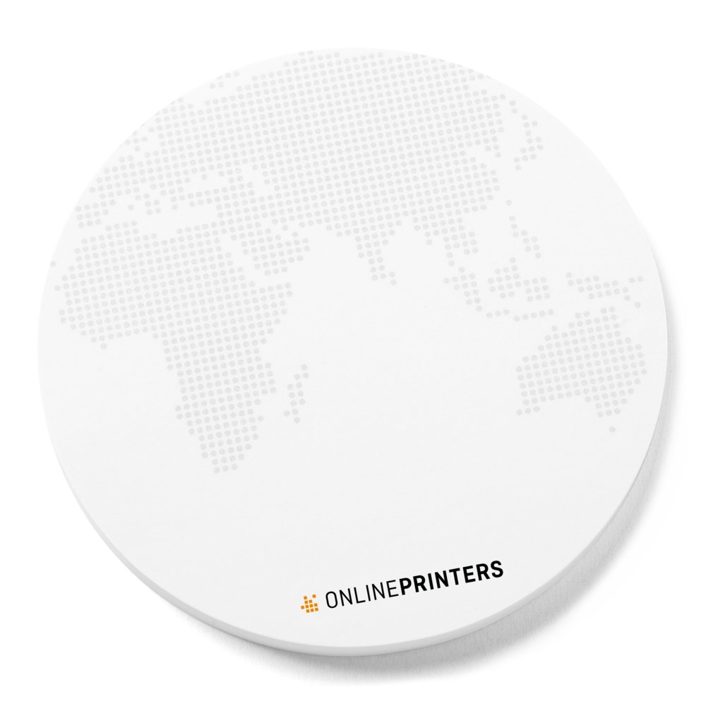 Huskesedler Cirkel 68x68mm Tryk - gratis levering