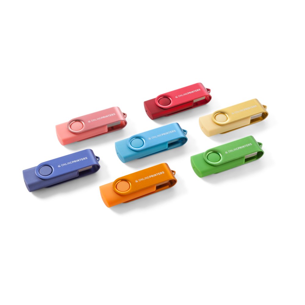 USB-stik metallic Tryk - gratis levering | Onlineprinters