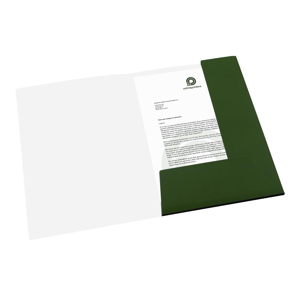 Mapper med klapper Enkeltsidet farvetryk A4