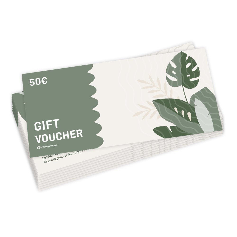 Standard gavekort, M65, dobbeltsidet tryk, M65 hos Onlineprinters