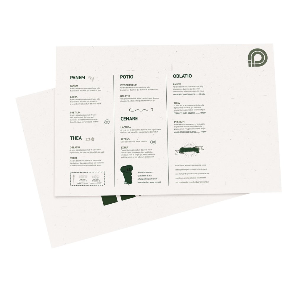 Dækkeservietter, A4, enkeltsidet tryk, A4 hos Onlineprinters