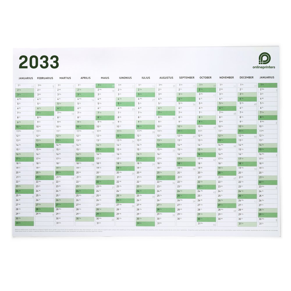 Vægkalendere A1 Tryk - gratis levering